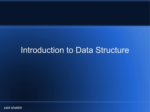 Introduction to data structure | PDF