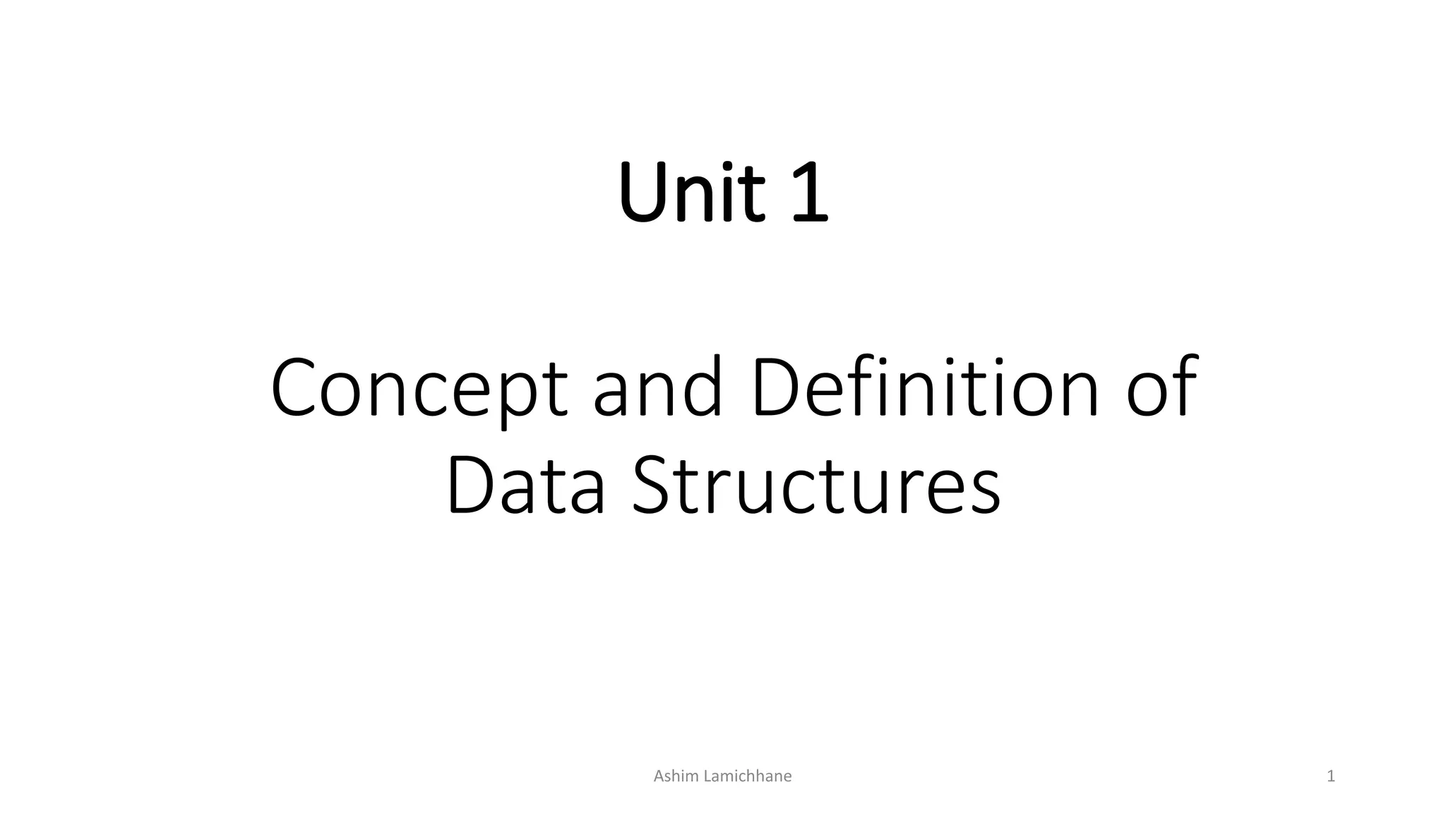 Introduction To Data Structure Ppt