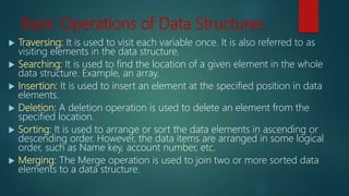 Introduction to data structure | PPTX | Databases | Computer Software and Applications