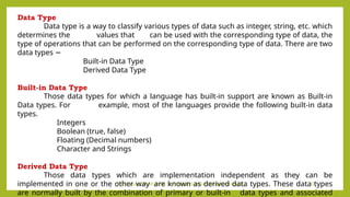 Introduction to Data Structure with types and applications.pptx