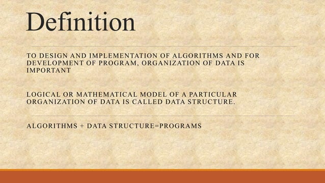 Introduction to data structure | PPT