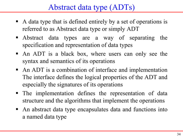 Introduction to data structures and Algorithm | PPT