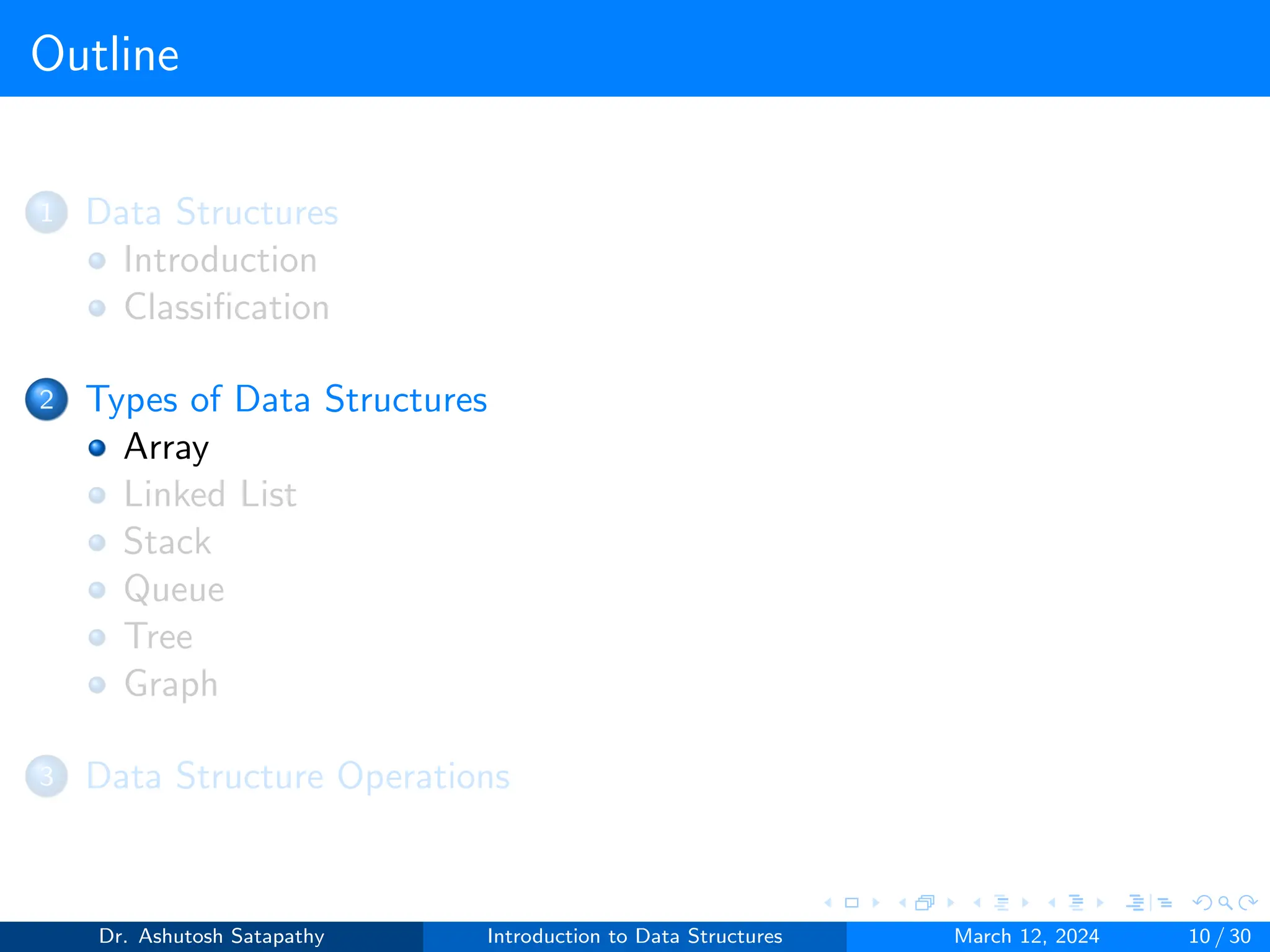 Introduction To Data Structures Ppt 