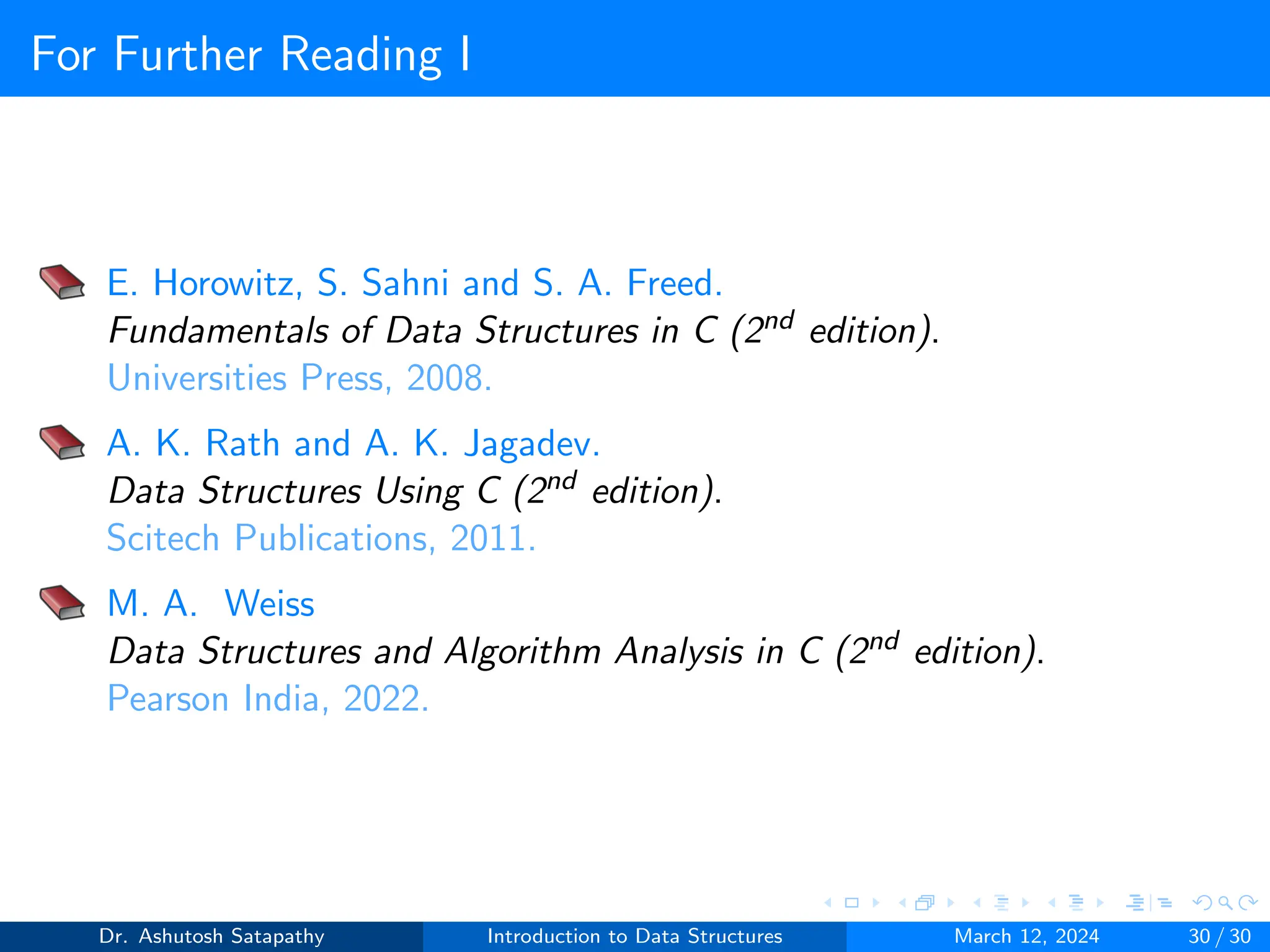 Introduction to Data Structures . | PDF