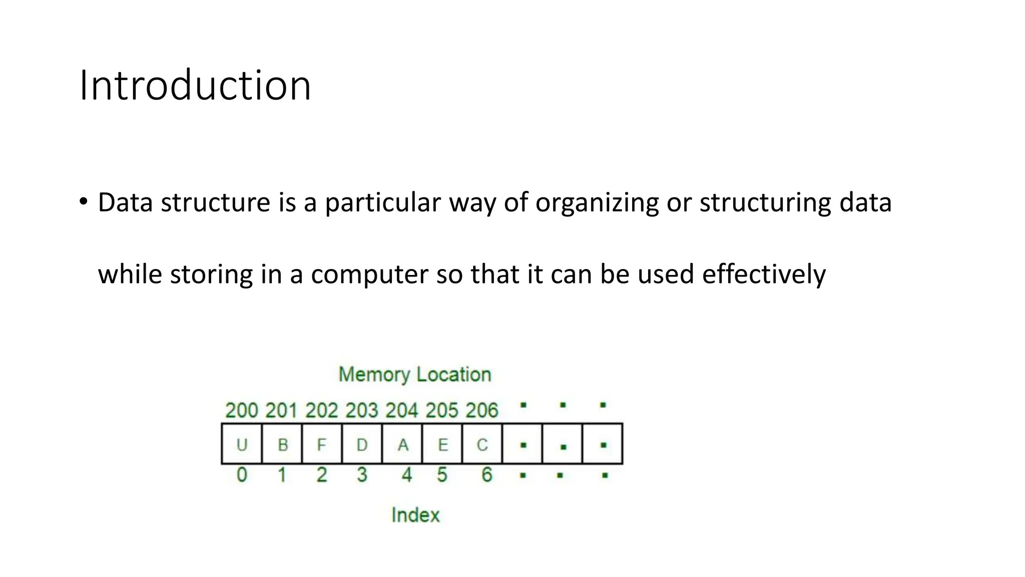 Data Structures Introduction To Data Structures Pptx Programming
