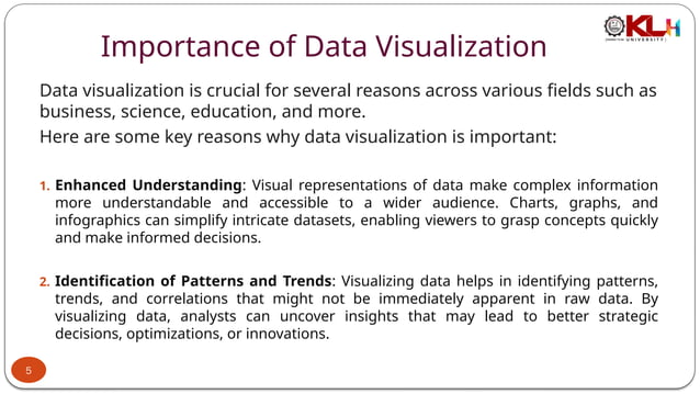 Introduction to Data Visualization, Importance and types | PPTX