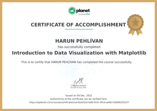 Introduction to Data Visualization with Matplotlib | PDF