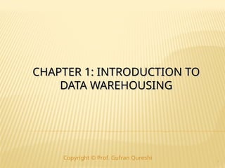Introduction to Data Warehouse for Data Science | PPT