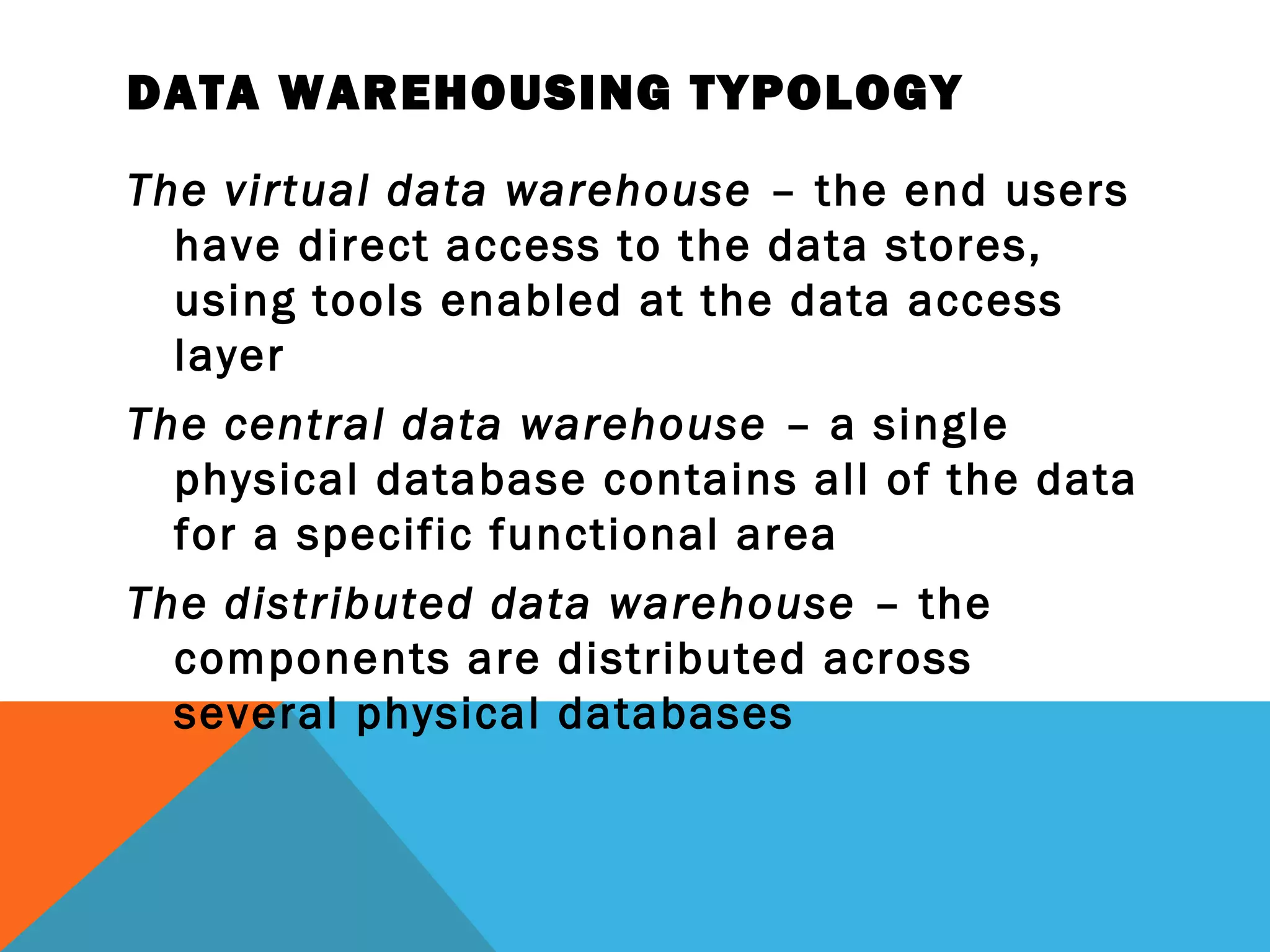Introduction to data warehousing | PPT