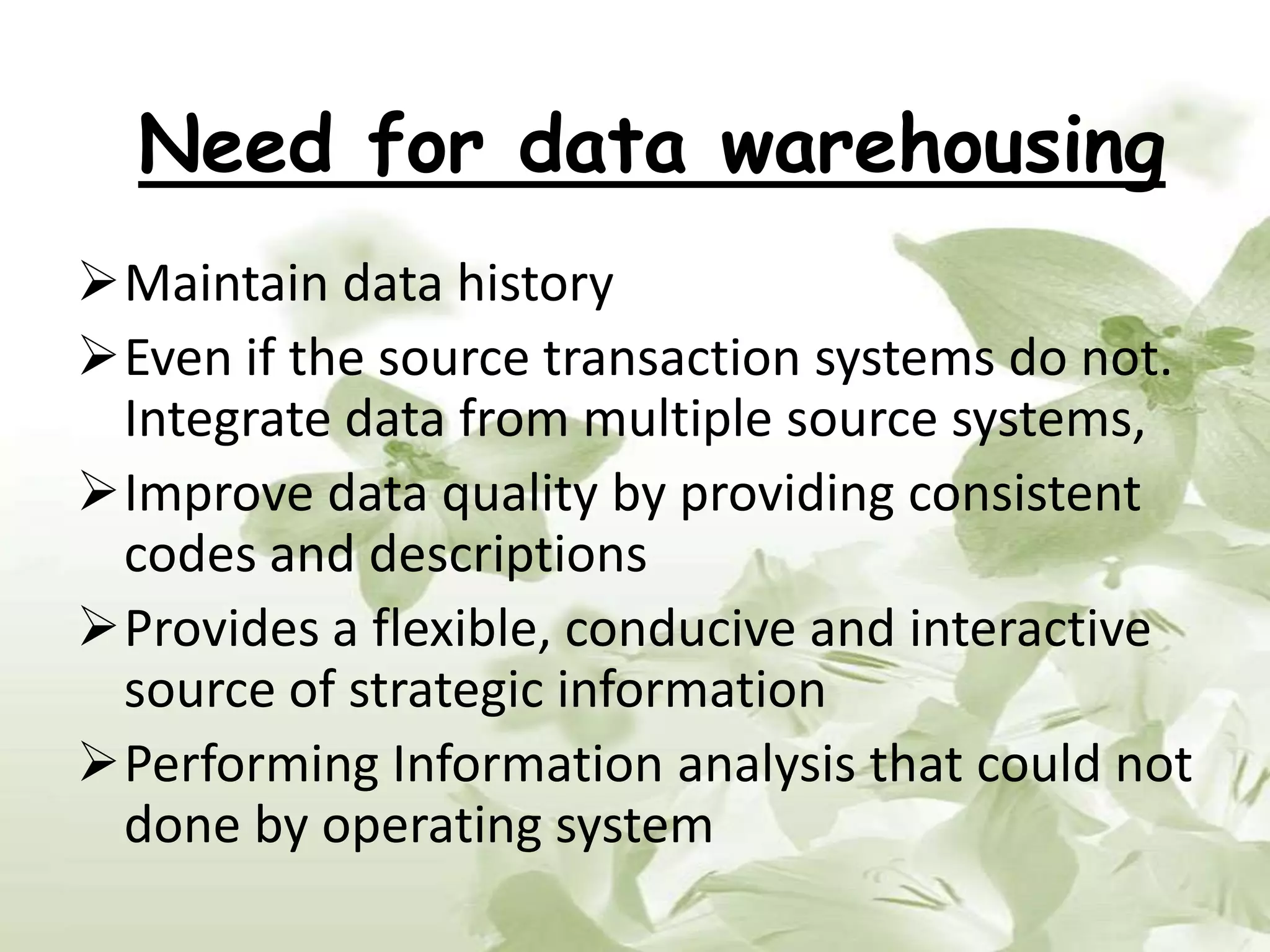 Introduction to data warehousing | PPT | Free Download