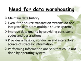 Introduction to data warehousing | PPT