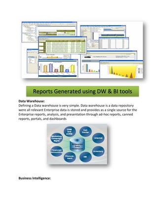 Introduction to data warehousing and business intelligence | PDF