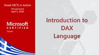 Introduction to DAX Language | PDF