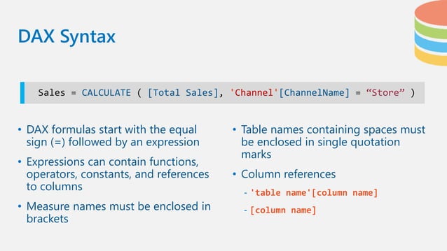 Introduction to DAX Language | PDF | Databases | Computer Software and ...