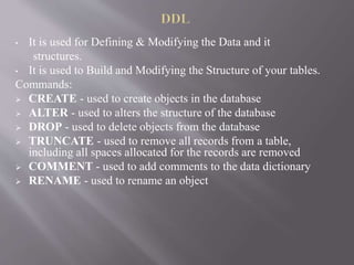 Introduction to dbms | PPT