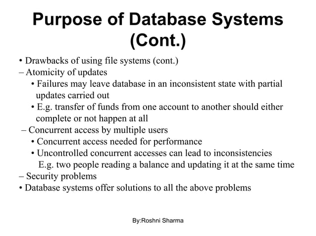 Introduction To Database Management Systemppt Databases Computer Software And Applications