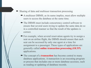 Introduction to Database Management System.pptx | Databases | Computer Software and Applications