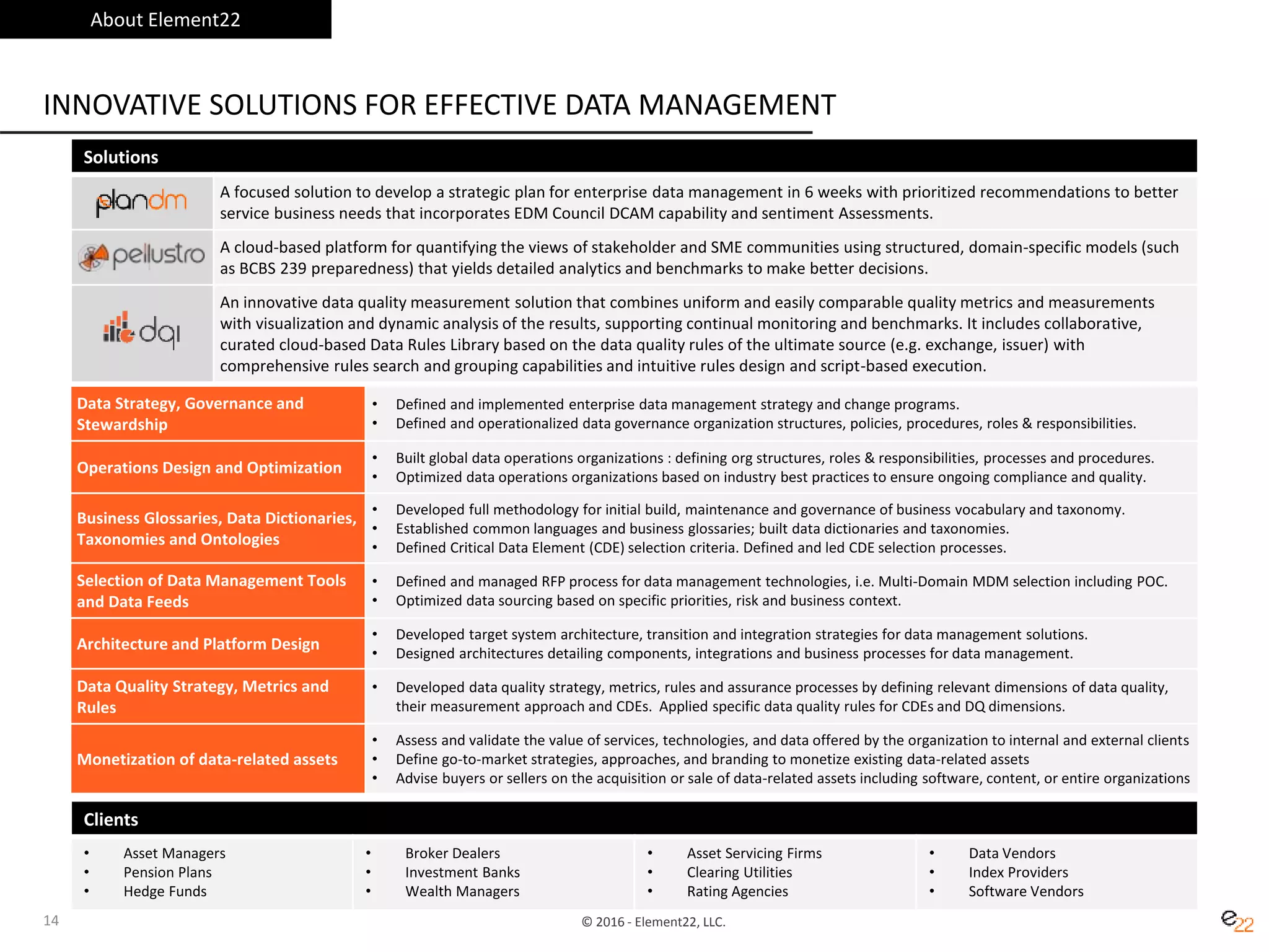 Introduction to DCAM, the Data Management Capability Assessment Model ...