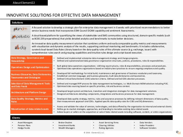 Introduction to DCAM, the Data Management Capability Assessment Model Introduction to DCAM, the Data Management Capability Assessment Model