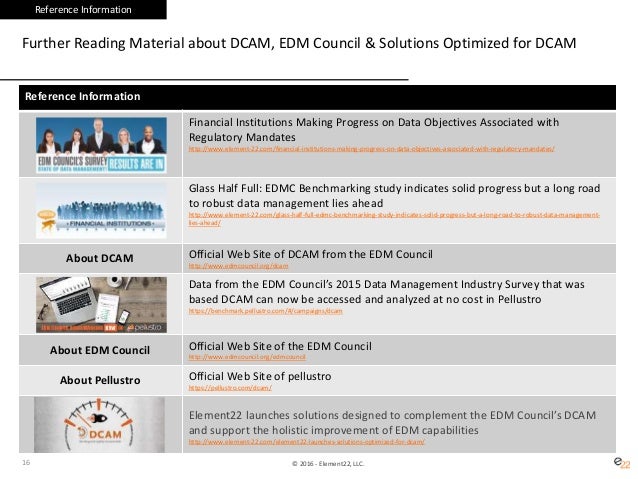 Introduction to DCAM, the Data Management Capability Assessment Model Introduction to DCAM, the Data Management Capability Assessment Model