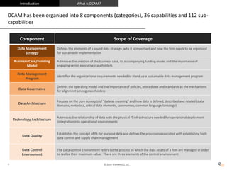 Introduction to DCAM, the Data Management Capability Assessment Model ...
