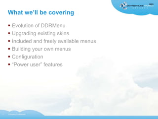 Introduction to DDRMenu | PPTX