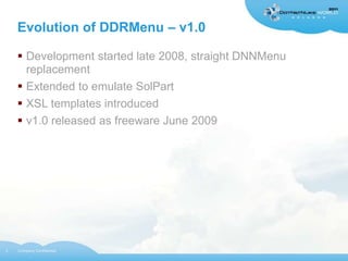 Introduction to DDRMenu | PPTX