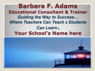 Introduction To Dealing With Difficult, Defiant And Unmotivated ...