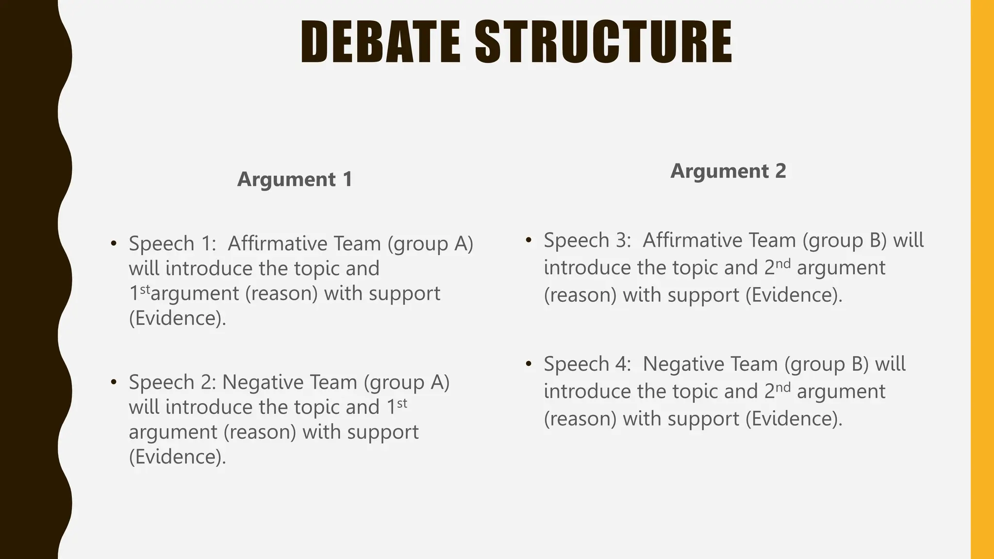 A brief introduction to debate skill for ENG154 | PPT