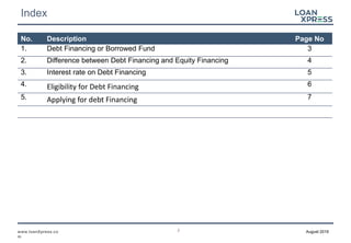 Introduction to Debt Financing | PPTX
