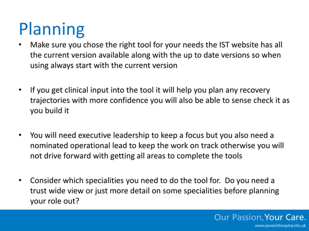 Elective Care Conference: using the IST capacity and demand tool | PDF