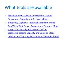 Elective Care Conference: using the IST capacity and demand tool | PDF