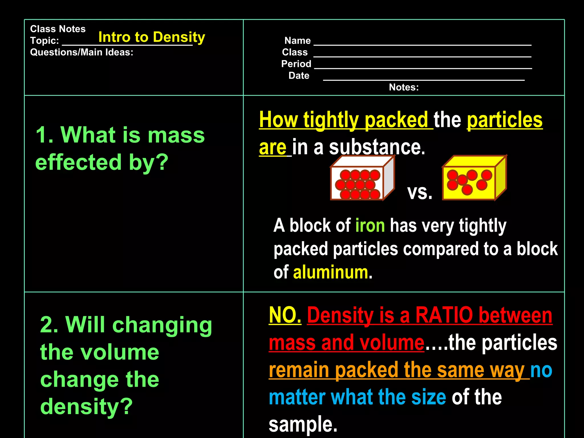 Introduction to Density | PPT