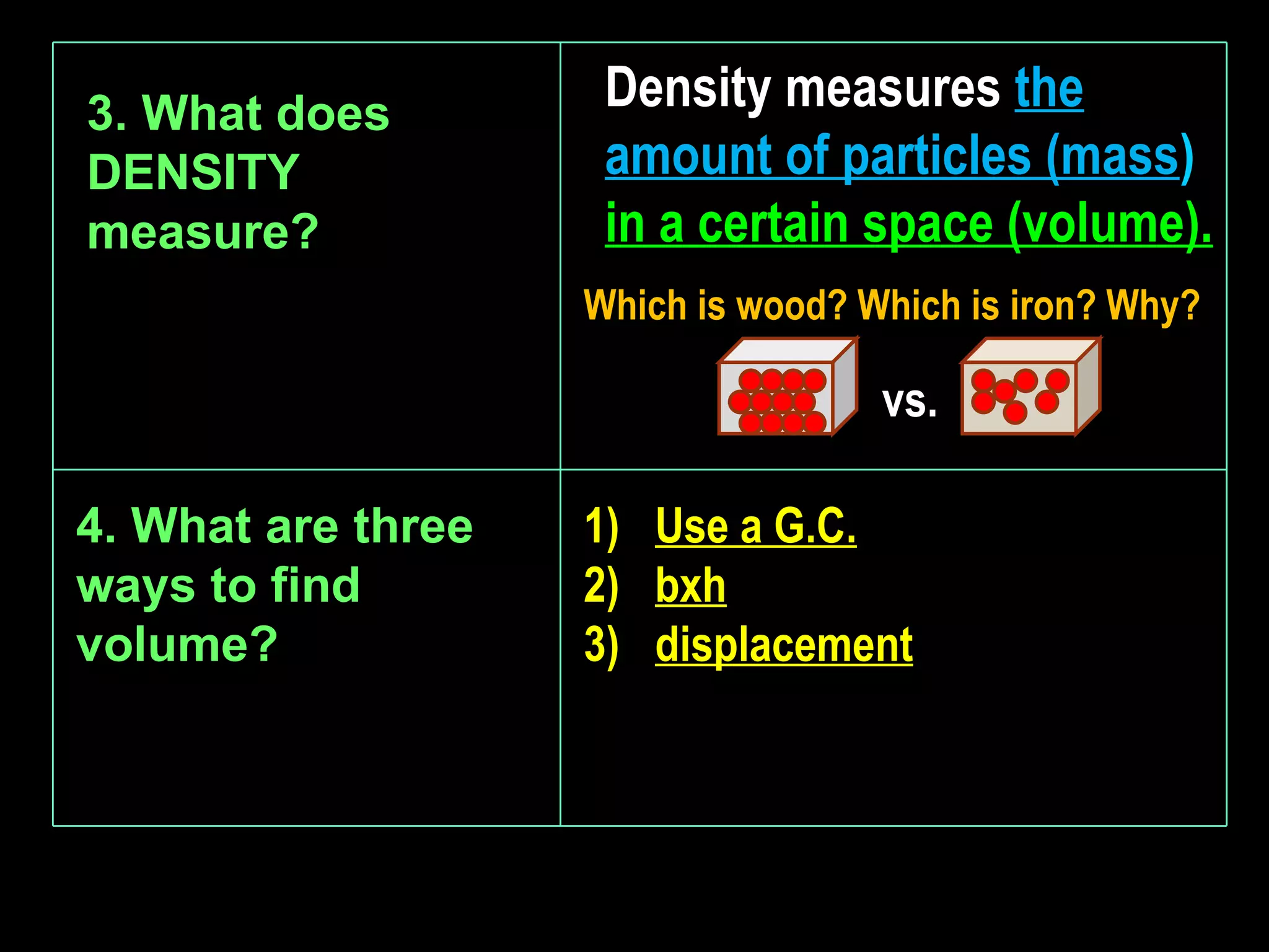 Introduction to Density | PPT