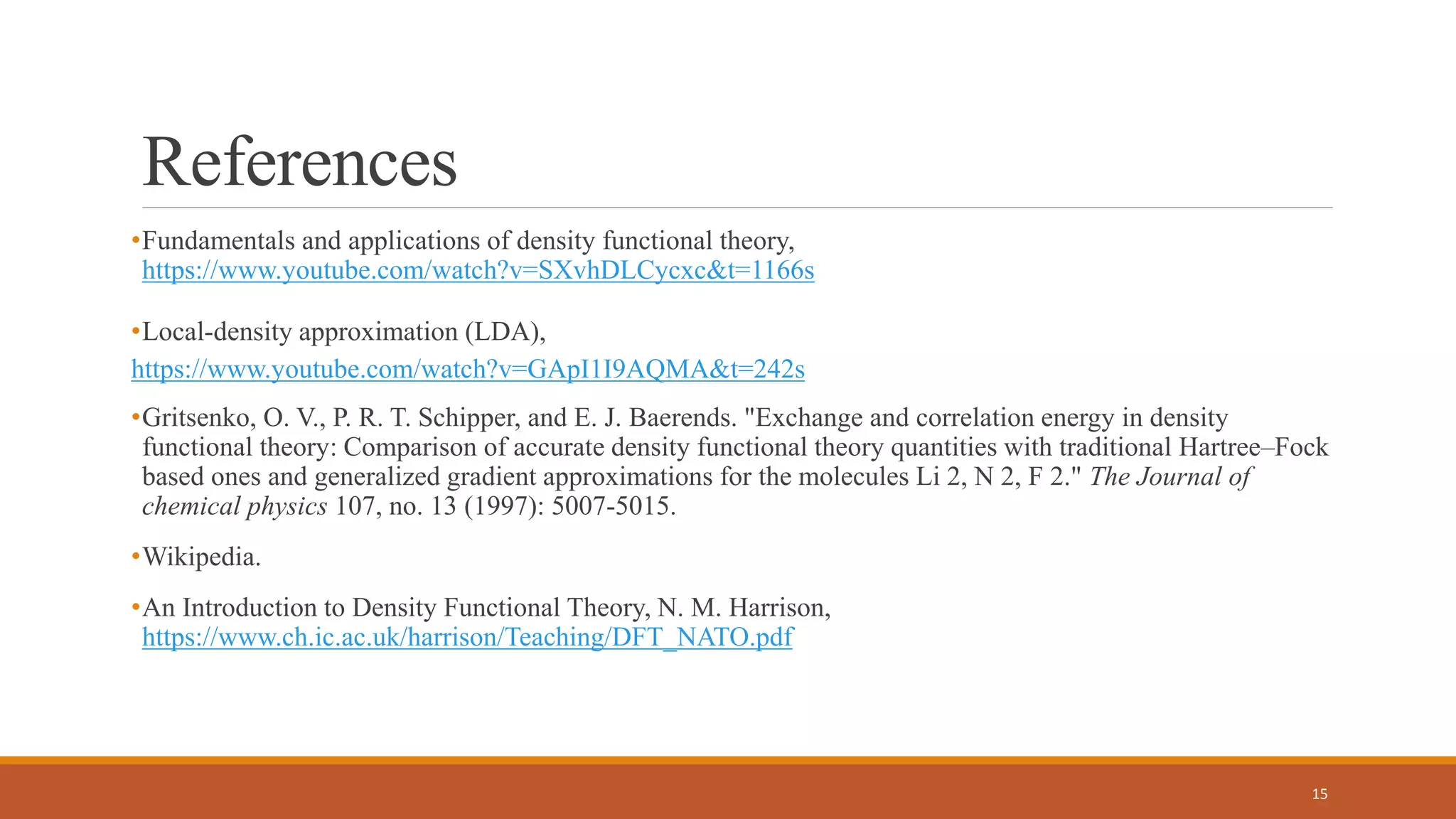 Introduction to density functional theory | PPTX