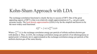 Introduction to density functional theory | PPTX