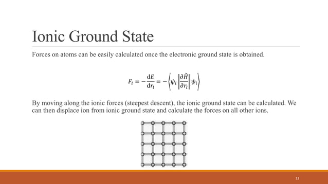Introduction to density functional theory | PPTX | Chemistry | Science