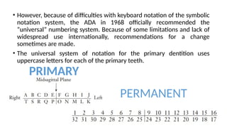 Introduction to Dental Anatomy and Tooth numbering system | PPTX