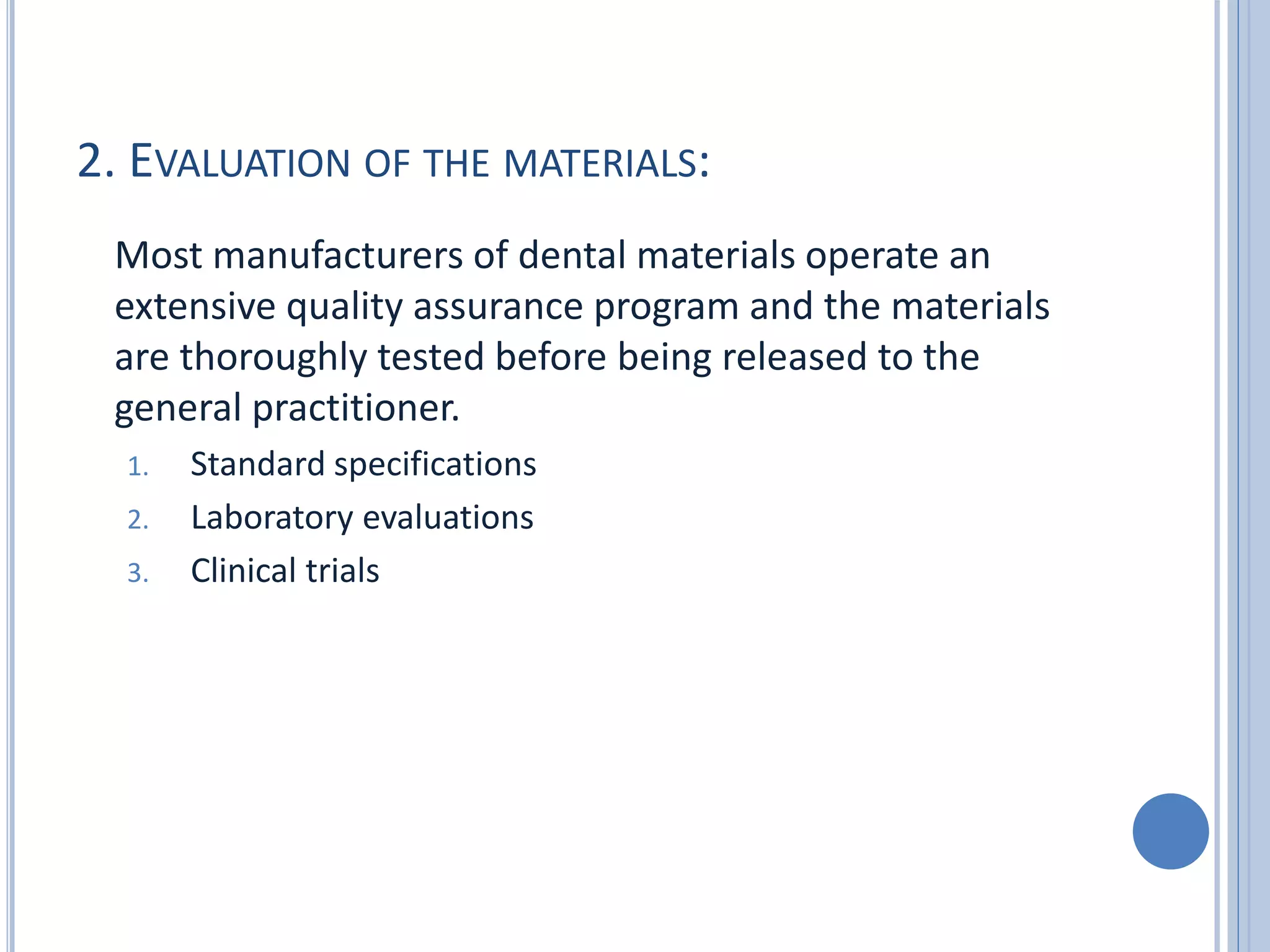 Introduction to Dental Materials | PPTX