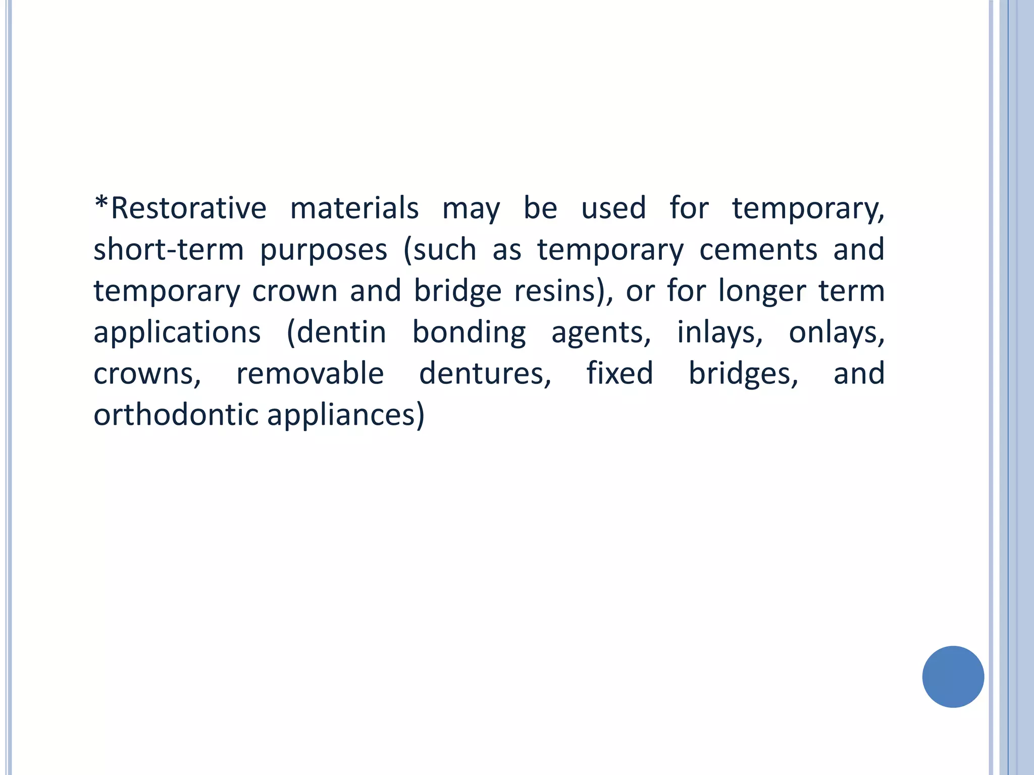 Introduction to Dental Materials | PPTX