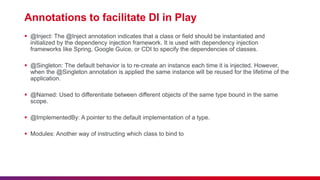 Introduction to dependency injection in Scala (Play) | PPT