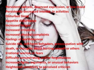 Introduction to depression | PPTX