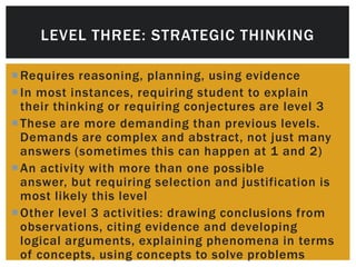 Depth of Knowledge in Math | PPTX