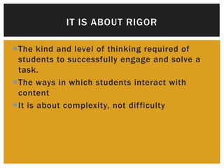Depth of Knowledge in Math | PPTX