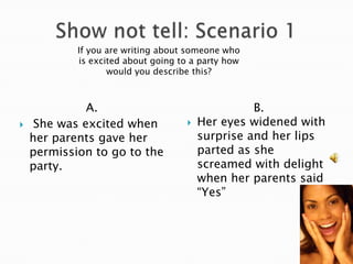 Introduction to descriptive writing | PPSX