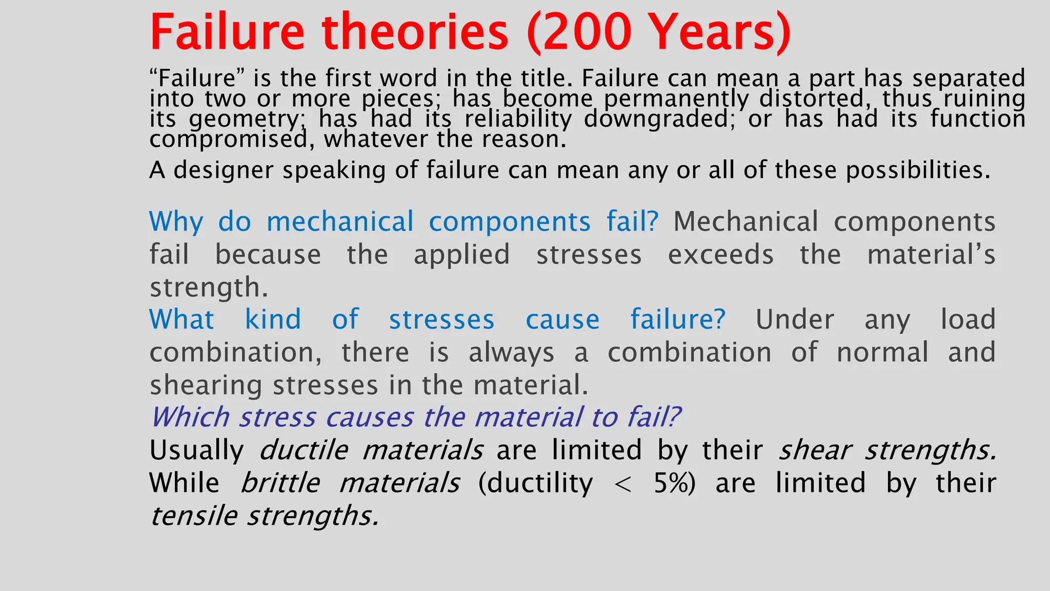 Introduction to design of machine members in mechanical engineering | PPTX