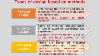 Introduction to design of machine members in mechanical engineering | PPT