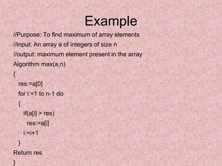 Introduction to design and analysis of algorithm | PPT