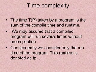 Introduction to design and analysis of algorithm | PPT