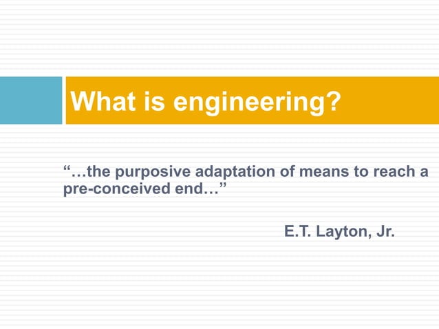 Introduction to Engineering Design | PPTX | Civil Engineering Industry ...